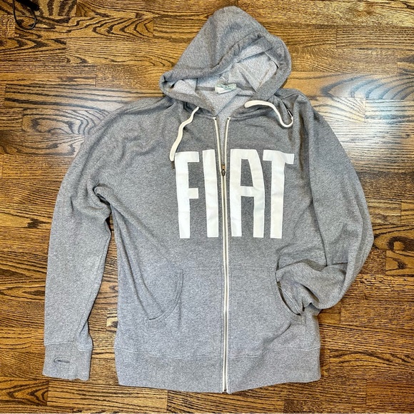 Vantage | Jackets & Coats | Fiat Brand Unisex Hoodie Jacket | Poshmark